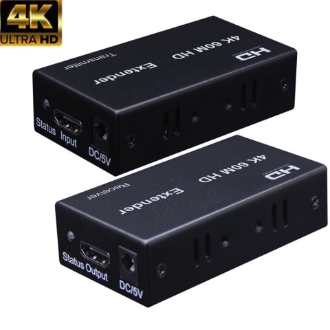 HDTV LAN Extender 60Meter 4K Over Single Cat-5E/Cat-6 RJ45 Up To 200Ft ...