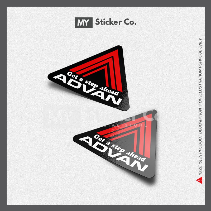 Sticker - Yokohama Advan Get A Step Ahead (Pair - 2 Pieces/Set ...
