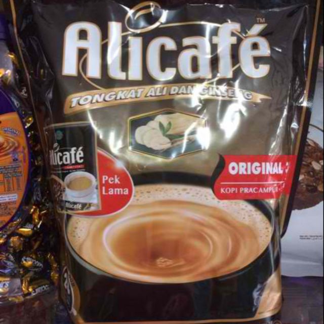 (ALICAFE BLACK) Alicafe Instant Coffee Tongkat Ali Dan Ginseng | Shopee ...
