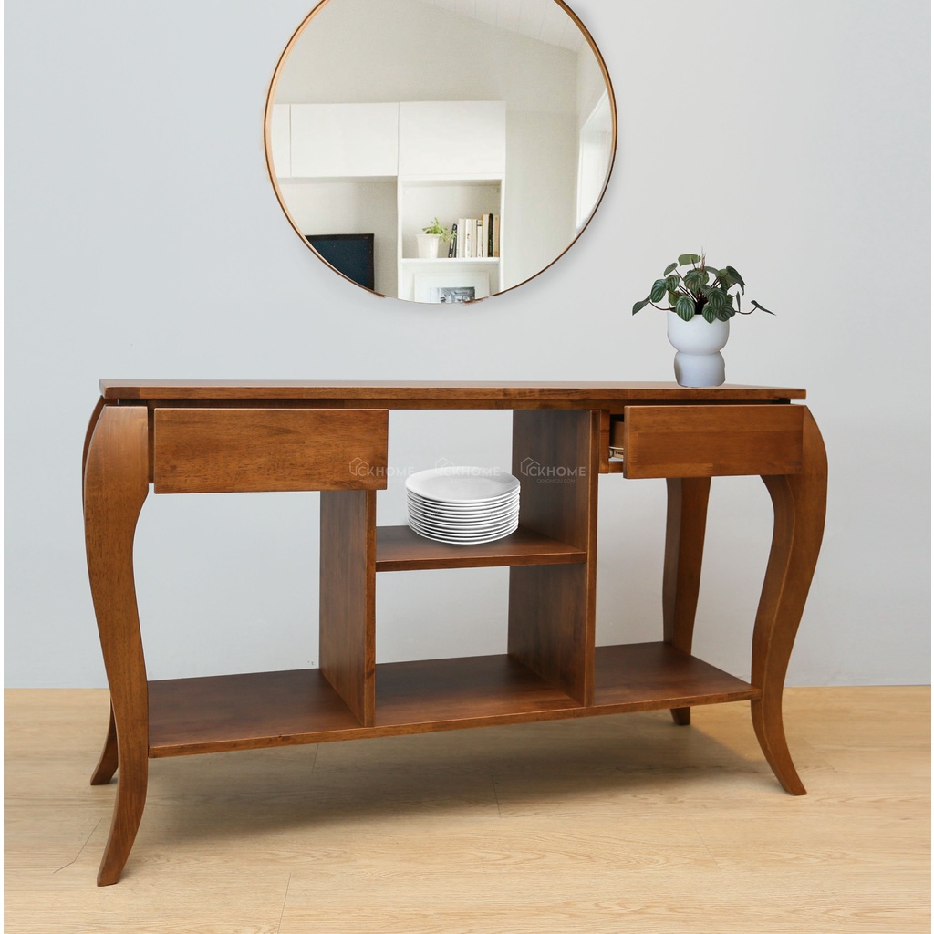 Berlin 4FT Solid Wood Console Table | Shopee Malaysia