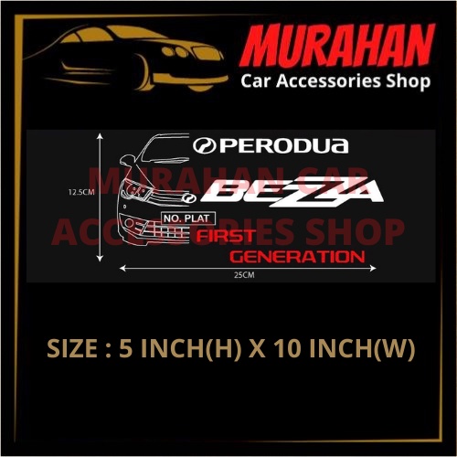 [READY STOCK] PERODUA NEW BEZZA REAR SHAPE&WORDS HIGH GRADE Sticker (PM ...