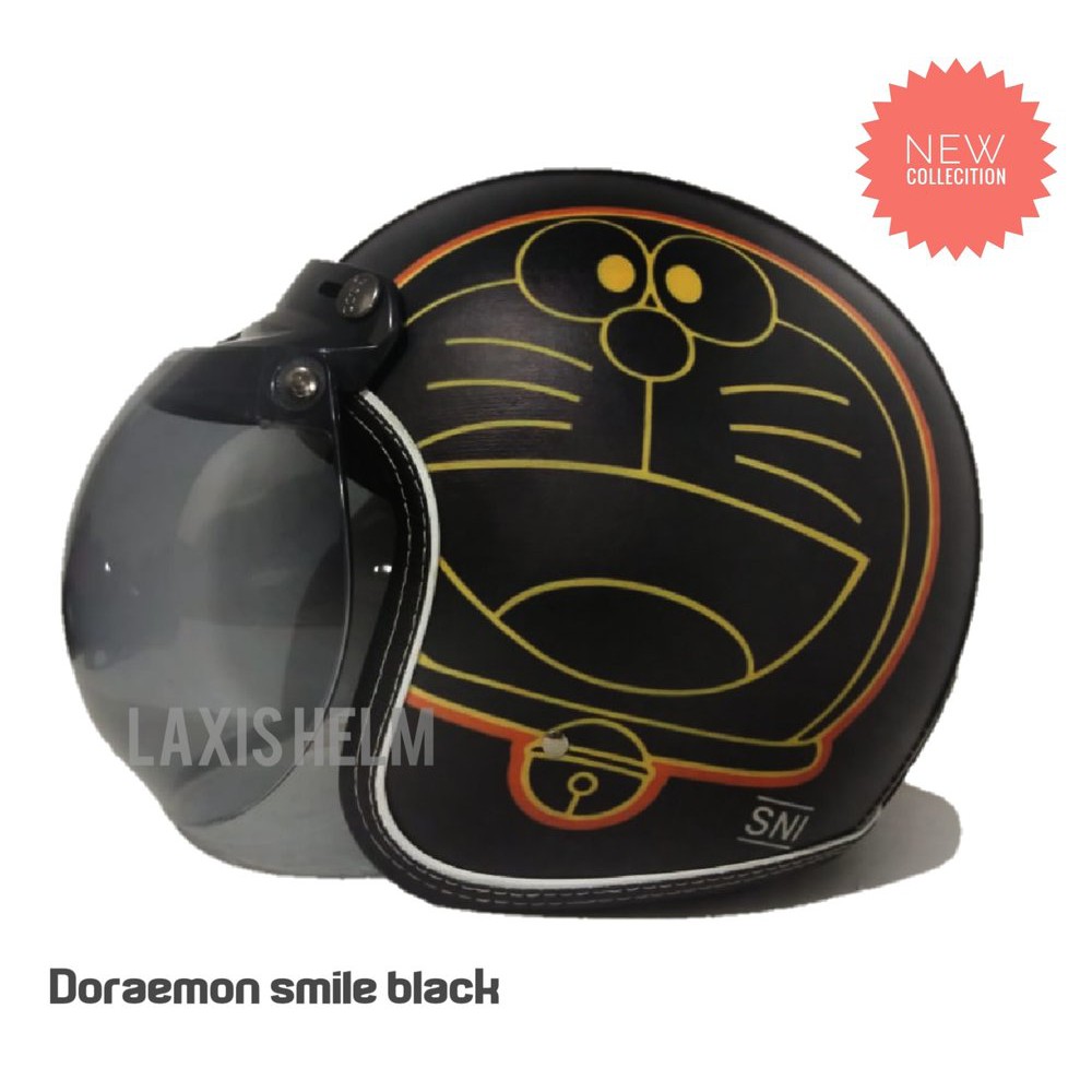 Bogo Doraemon Cg Black New Helmet | HELM BOGO DORAEMON CG BLACK NEW ...