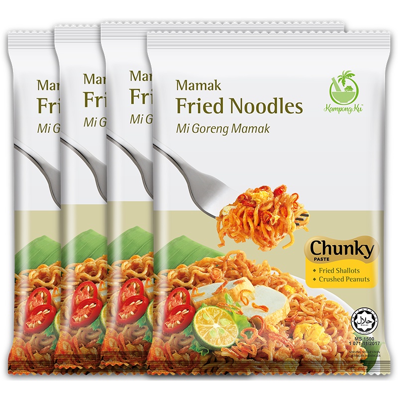 KampongKu Mee Goreng Mamak (4 packets) (Instant Noodles) | Shopee Malaysia
