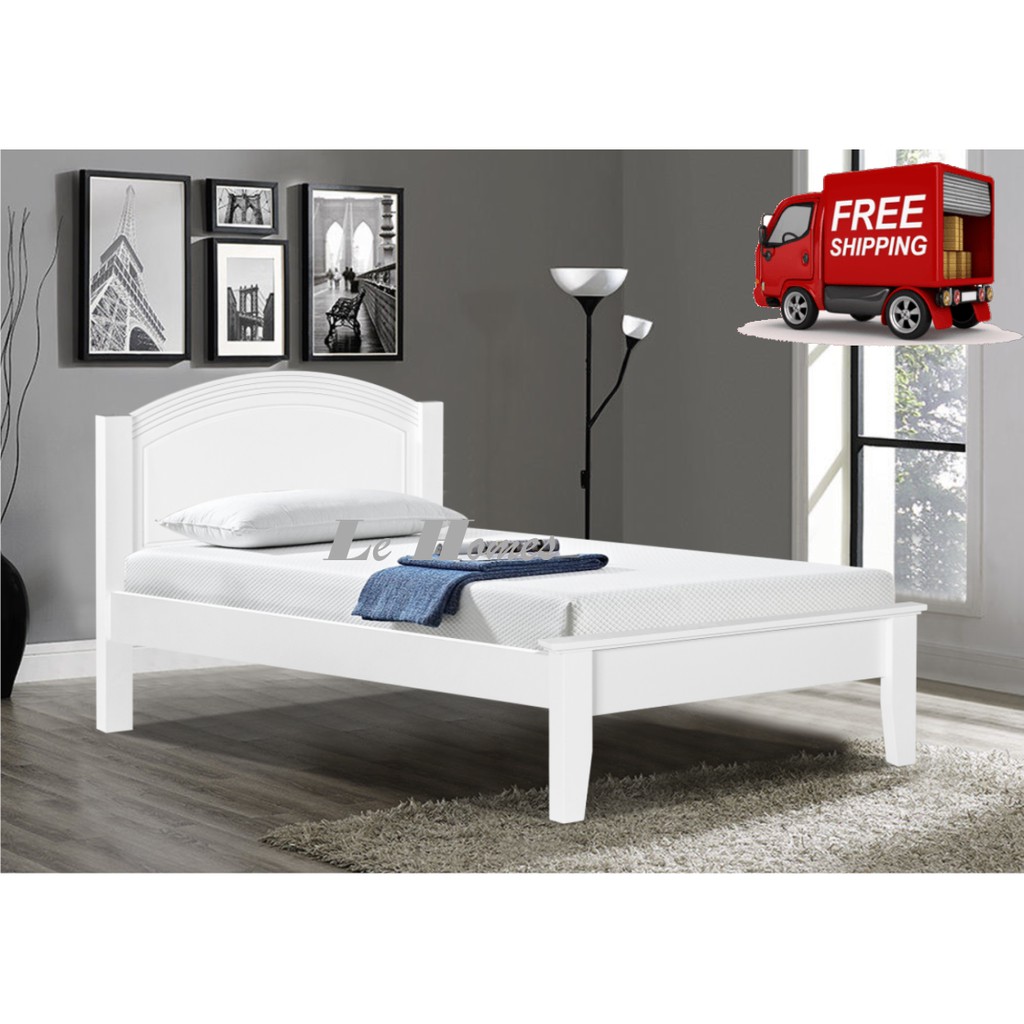 FREE DELIVERY / WOODEN SUPER SINGLE BED FRAME / SUPER SINGLE BED/ KATIL ...