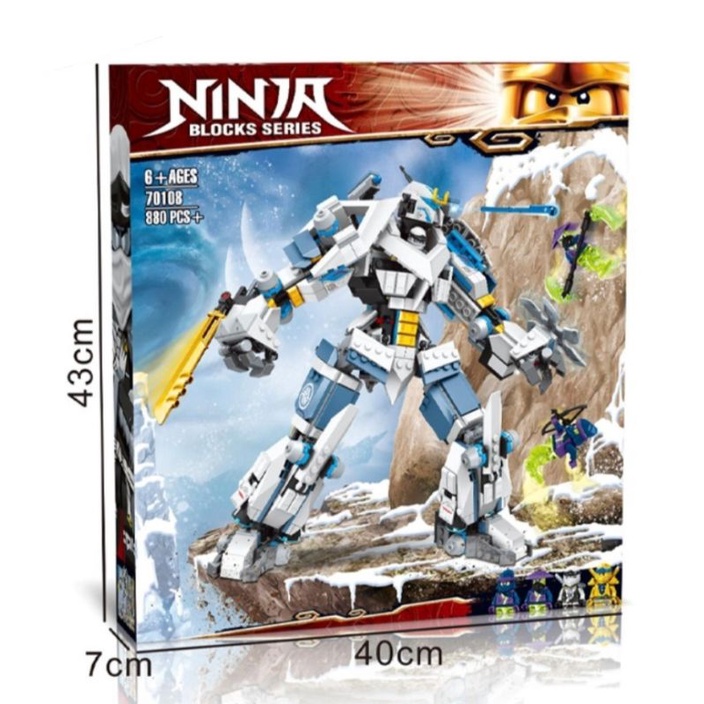 70108 NINJAGO BLOCK SERIES- ZANE'S TITAN MECH BATTLE | Shopee Malaysia