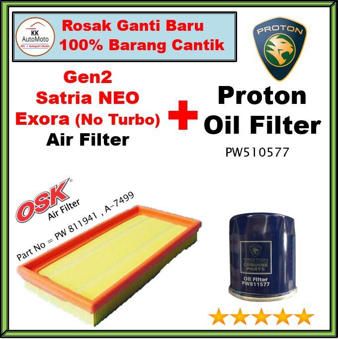 Proton Satria NEO , Exora No-Turbo , Gen2 / Gen 2 - OSK Air Filter ( A ...