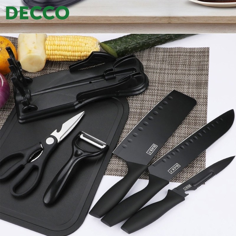 Decco 7pcs Knife Set Stainless Steel Kitchenware Kitchen Tools With ...