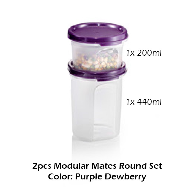 [100% Authentic] Modular Mates Round Set (2pcs) 200ml & 440ml | Shopee ...