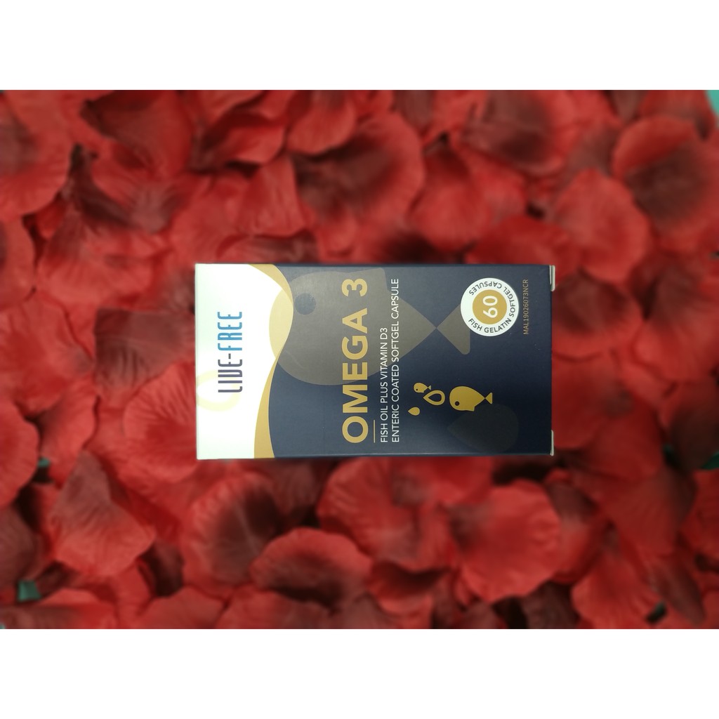 LIVE-FREE OMEGA 3 FISH OIL PLUS VITAMIN D3 | Shopee Malaysia