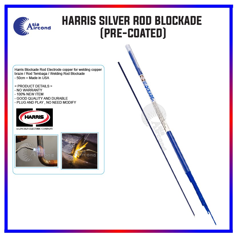 HARRIS SILVER ROD BLOCKADE (PRE-COATED) | Shopee Malaysia