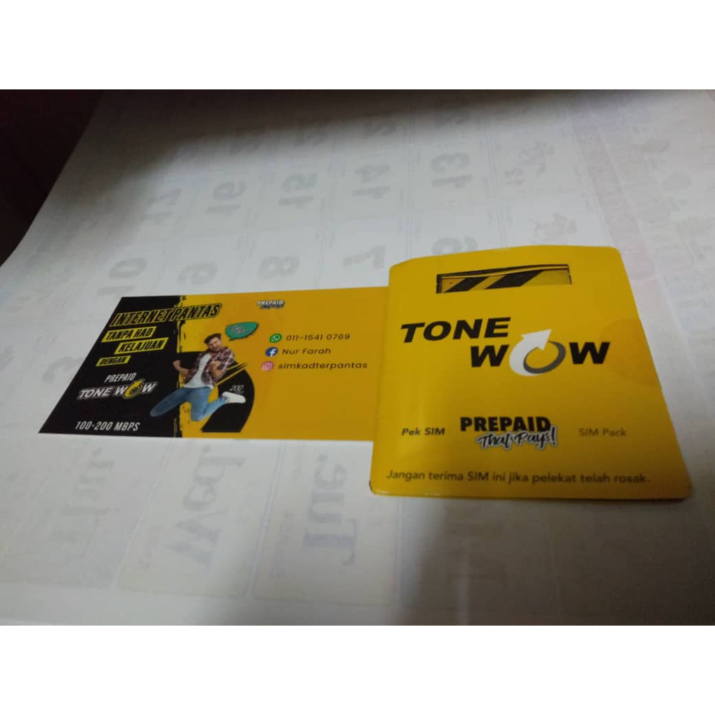 [ORIGINAL] SIMKAD TONEWOW , SIM CARD TONE WOW LINE COVERAGE TERPANTAS ...