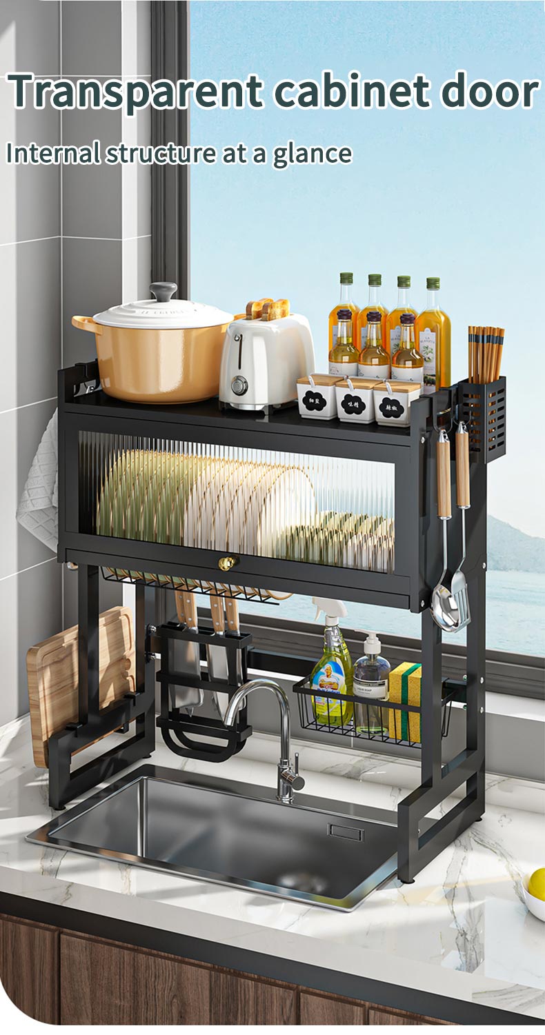 Kitchen Rack Dish Rack Rak Dapur Rak Pinggan With Cabinet Rak Sinki ...