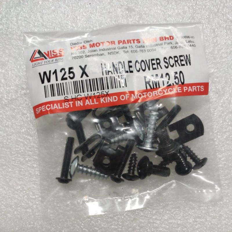 screw complete set cover set honda wave125x wave 125x ultimo TBM ...