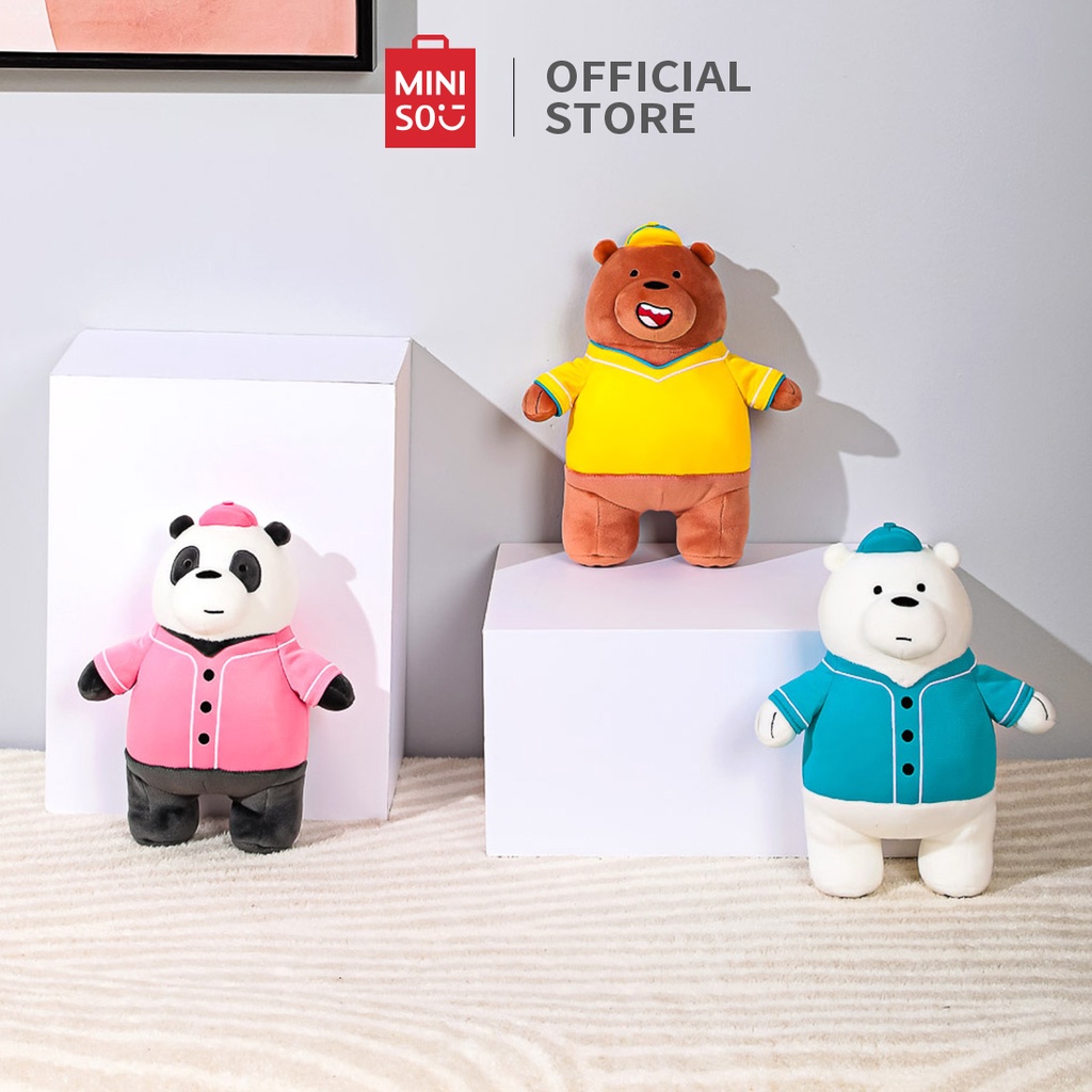 MINISO Teddy Bear Birthday Gift We Bare Bears Collection 4.0 | Shopee ...