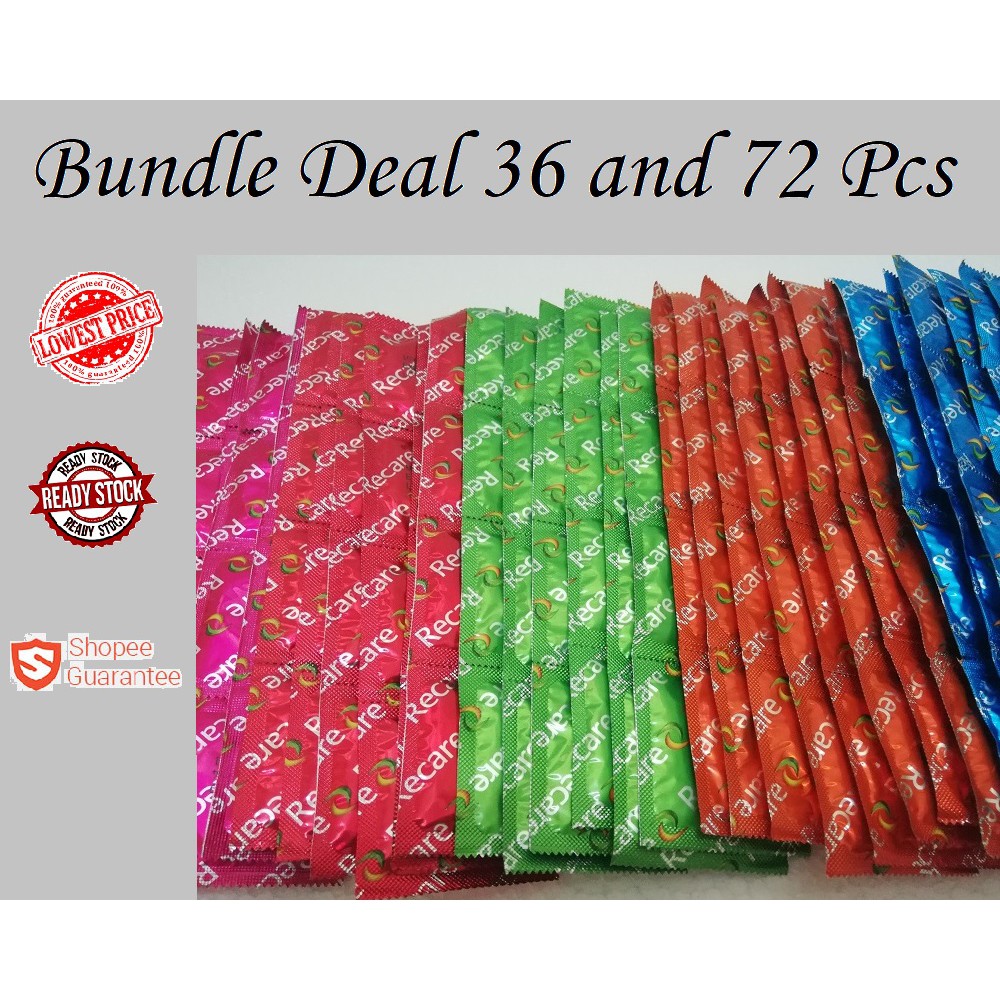 Recare 36 72 144 Pcs Coke Flavor Dotted Ribbed Condom Kondom 7123
