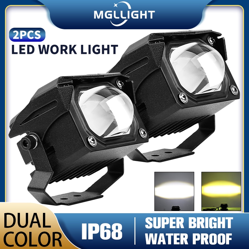 MGLLIGHT 3inch Square LED Work Light Bar Spot Pods Driving LED Light ...