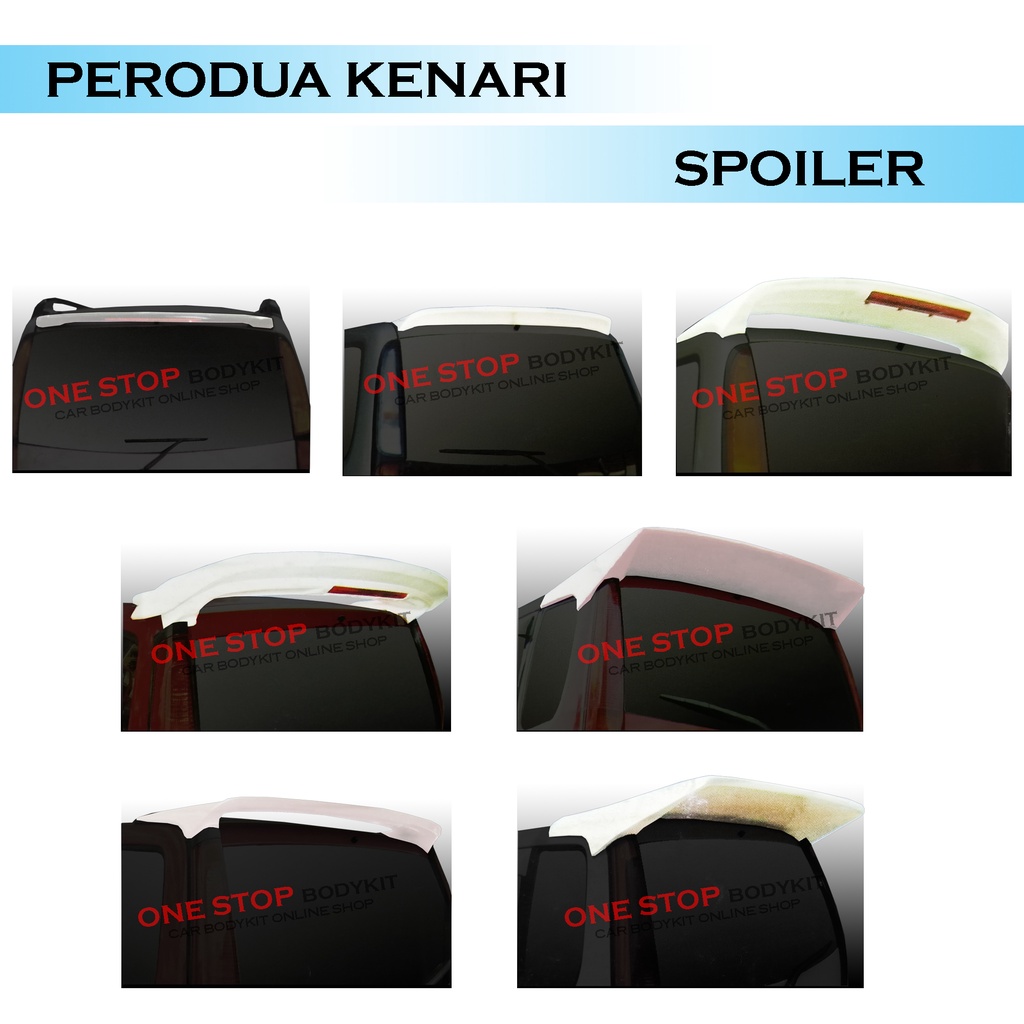 PERODUA KENARI SPOILER FIBER(FIBERGLASS)SKIRT LIP BODYKIT | Shopee Malaysia