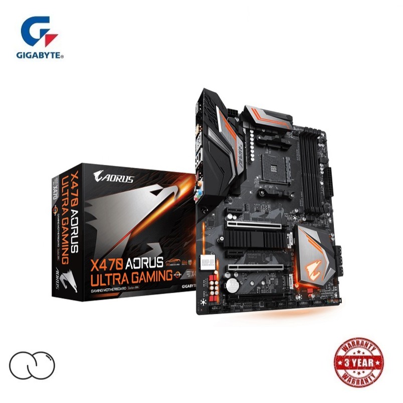 GIGABYTE X470 AORUS ULTRA GAMING MOTHERBOARD / RGB Fusion 2.0 / Socket ...
