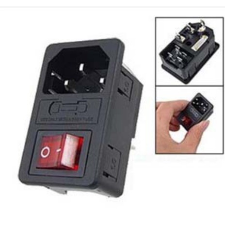 Socket AC Power 3in1 Light Switch fuse Switch Holder Outlet Socket 220v ...