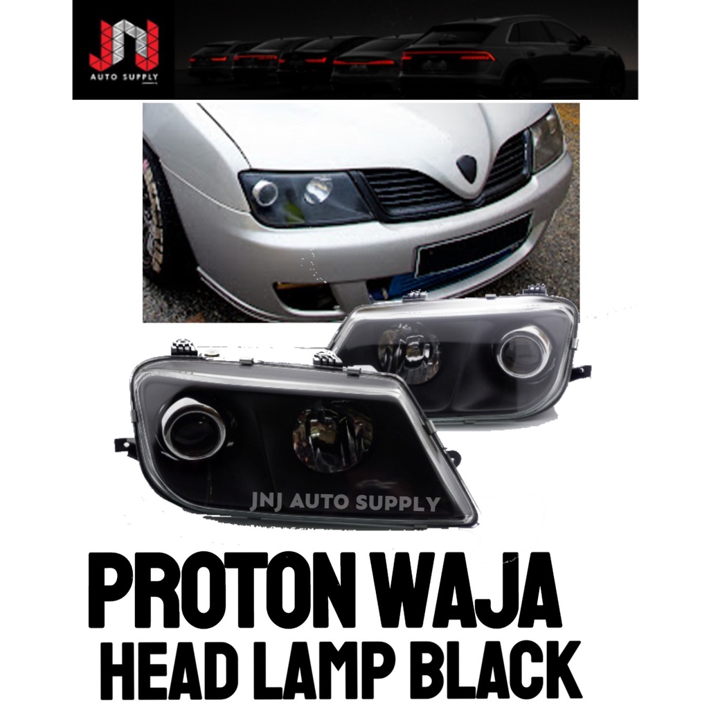 Proton Waja Head Lamp Lampu Smoke 2pcs Glass | Shopee Malaysia