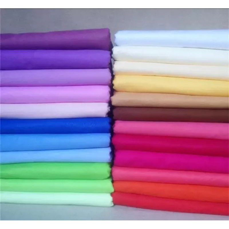 Knit Cotton Lycra Kain Tshirt Plain Memeri / Stretch Kain Tshirt ...
