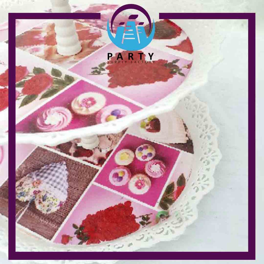 Plastic Cake Stand 3 Layer / Bekas Cake 3 Layer Plastic (FPP -6073 ...