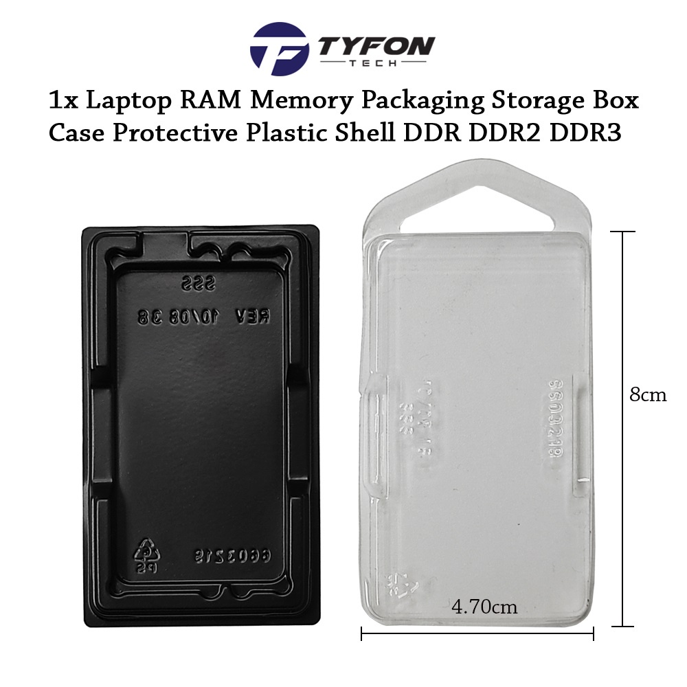 1pcs Laptop RAM Memory Packaging Storage Box Case Protective Plastic ...
