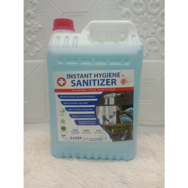 5 Liter Instant Hygiene Sanitizer Liquid Disinfectant Chemical Wangi ...
