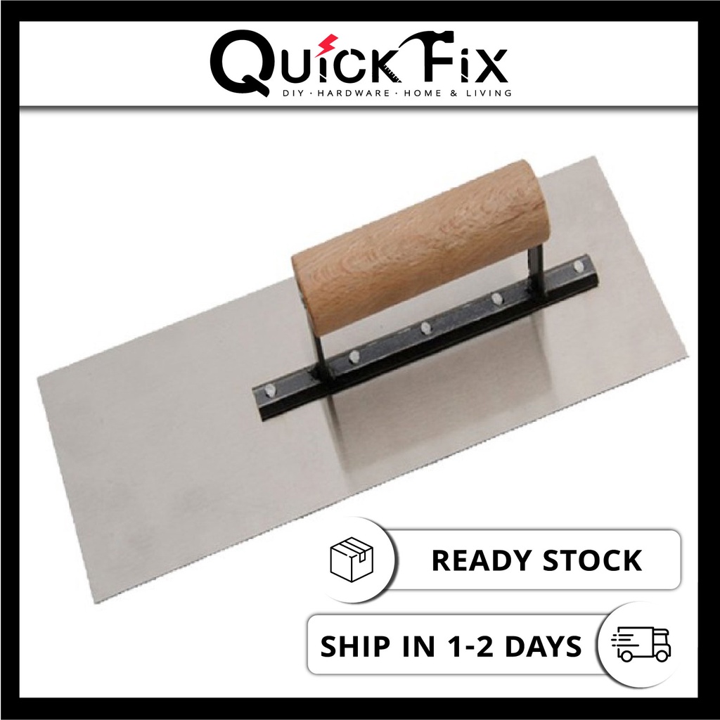 QuickFix 4'' 4.5'' Hard & Soft Steel Cement Plastering Trowel Rata ...