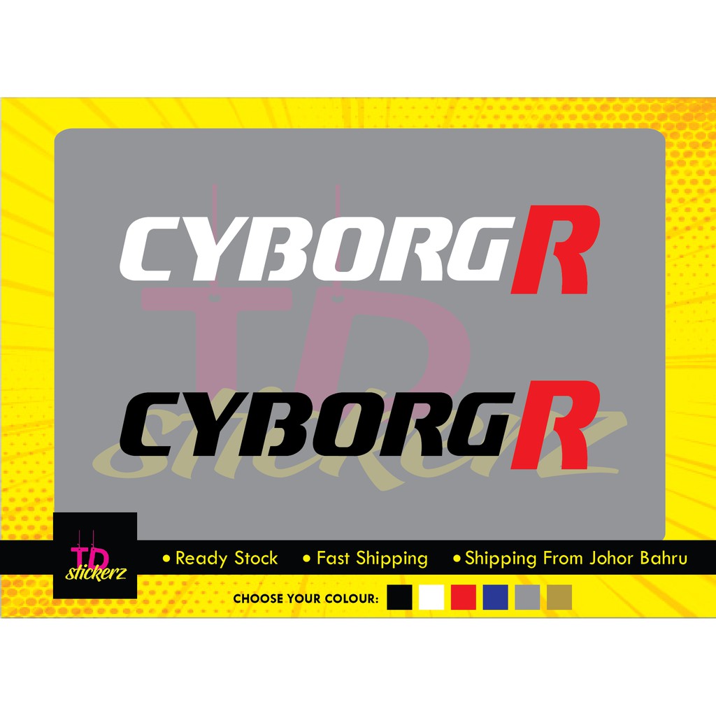 CYBORG R CAR STICKER | Shopee Malaysia