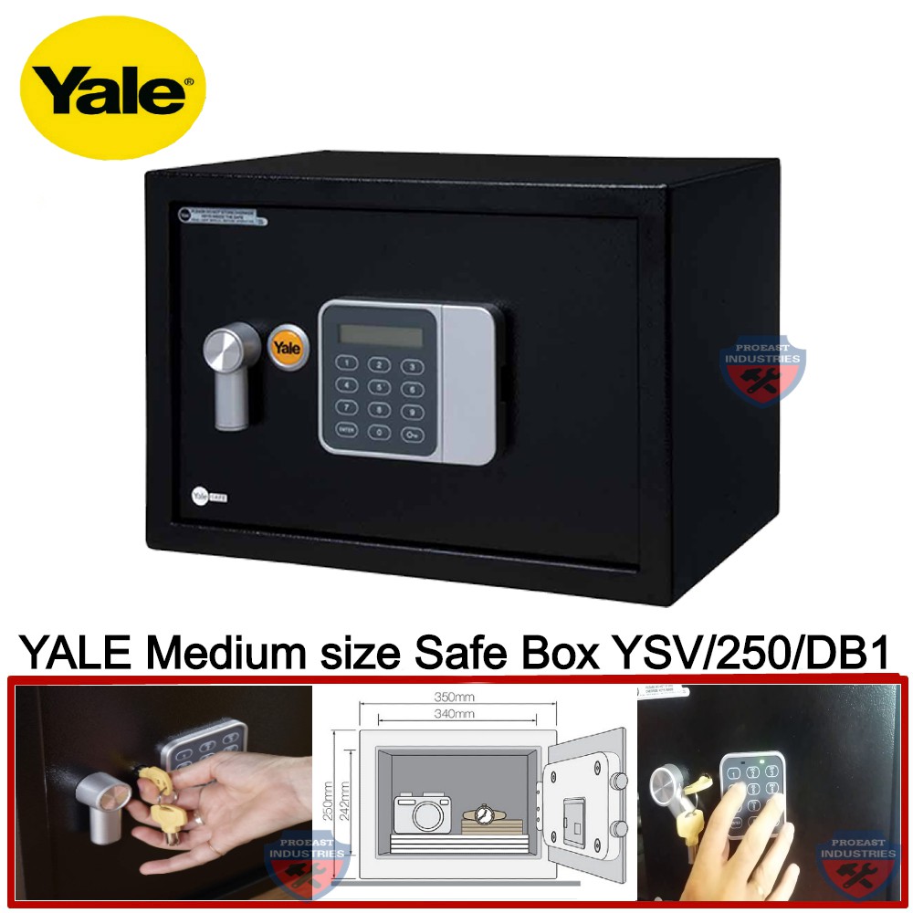 Yale YSV/250/DB1 Medium size safety box Safety box | Shopee Malaysia