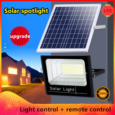 Solar Spotlight Solar Flood Light Remote Control LED Wall Light ...