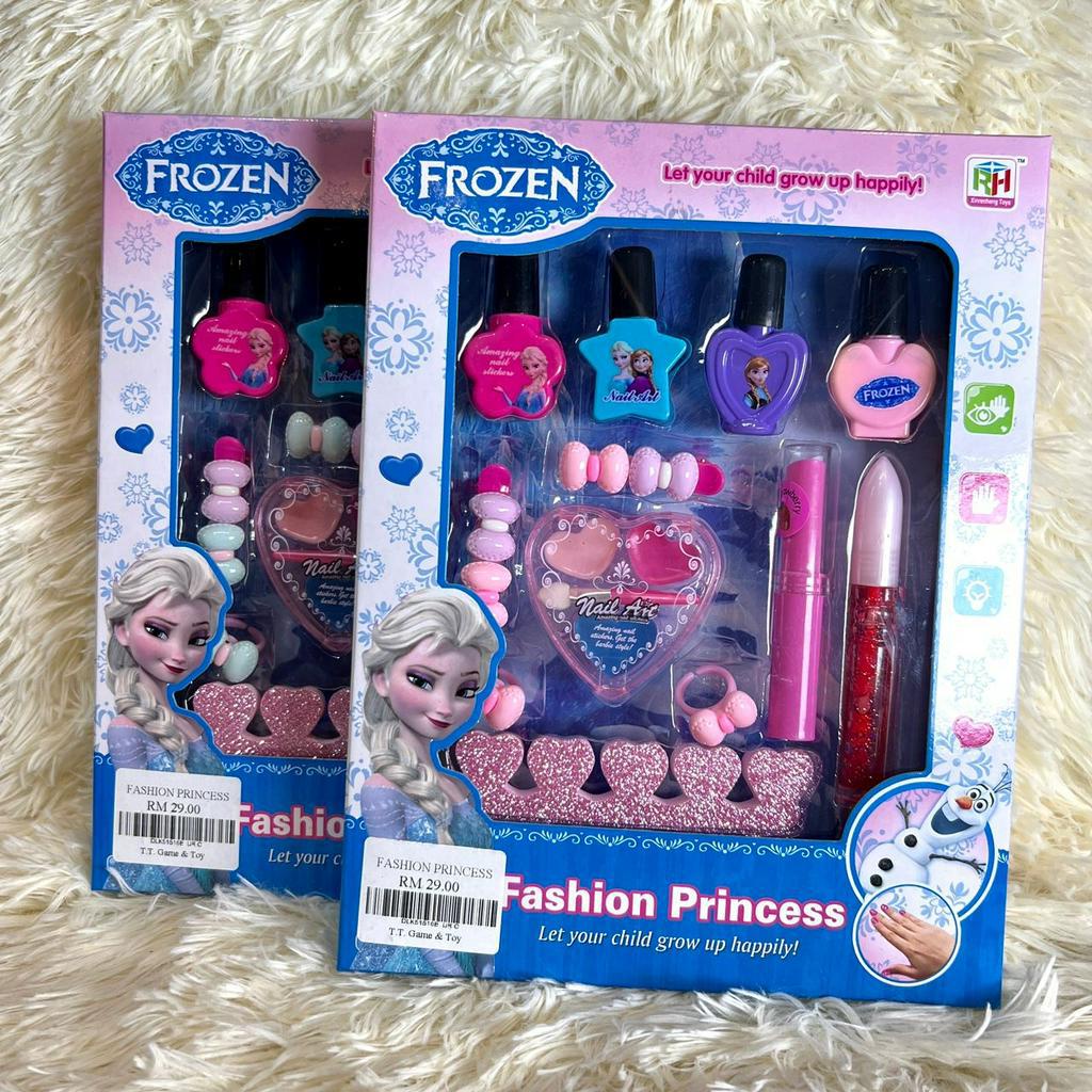 *Ready Stock* Frozen Lipstick Nail Cosmetics Kids Makeup Set | Shopee ...