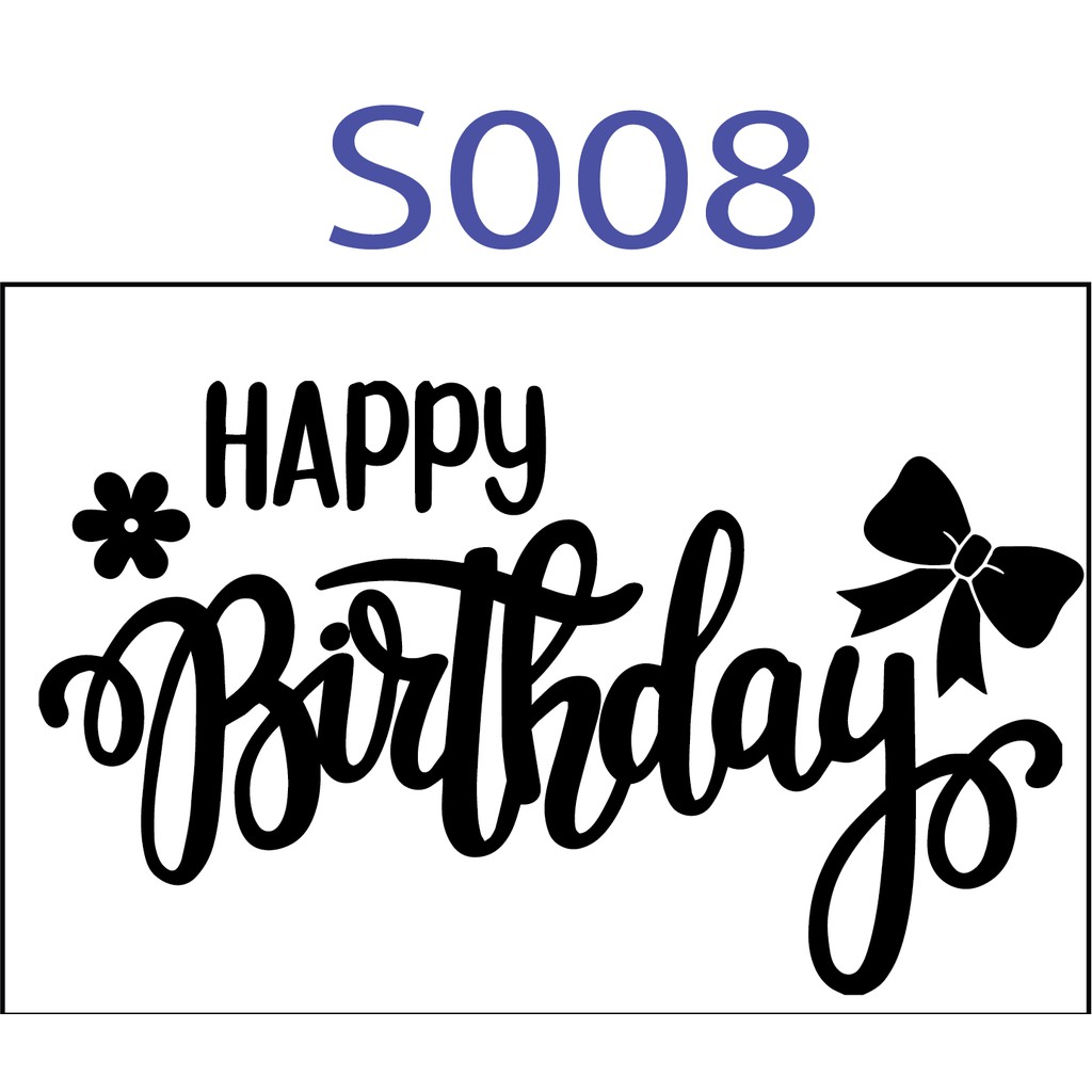 HALF A4 STICKER BOBO VINYL BUBBLE BALLOON HAPPY BIRTHDAY BALLOON ...