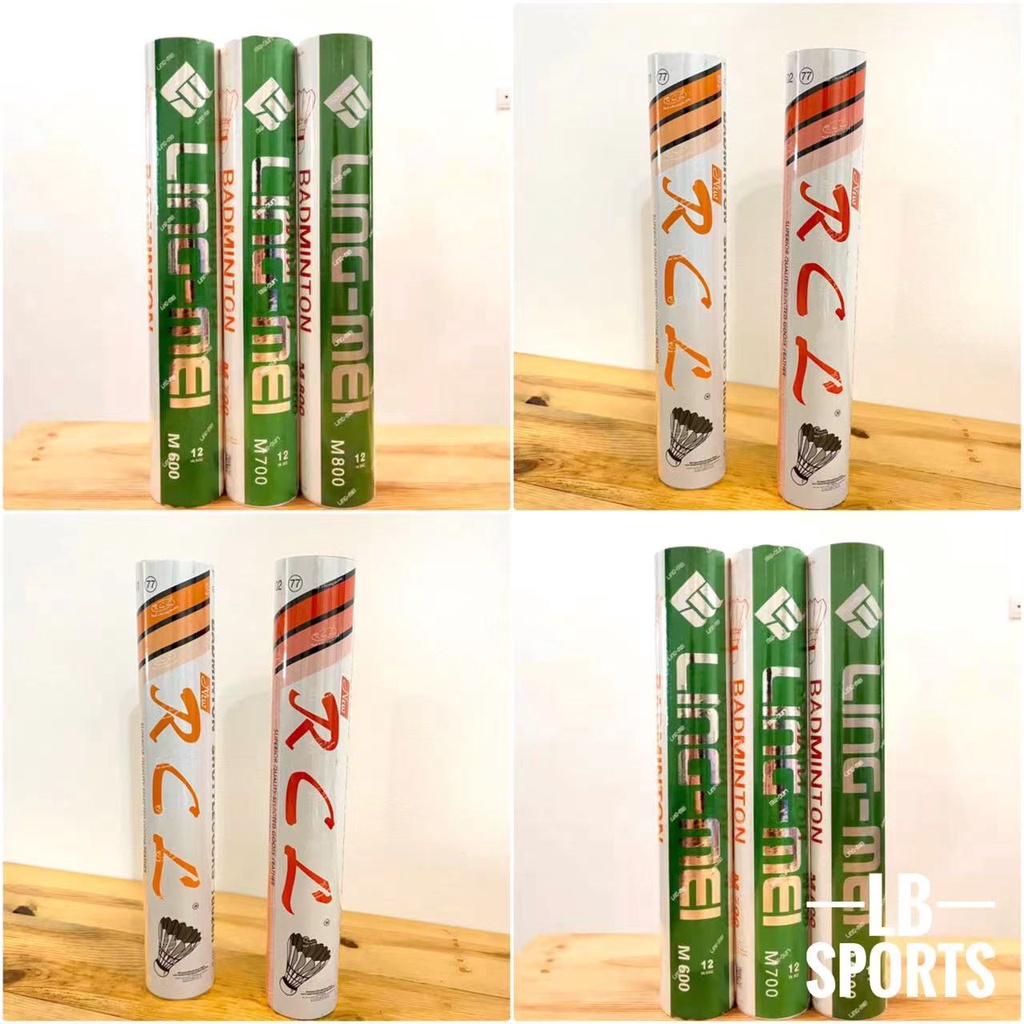 Ling-Mei M600/M700/M800 / RCL 1101/1102 Badminton Shuttlecock Bulu ...