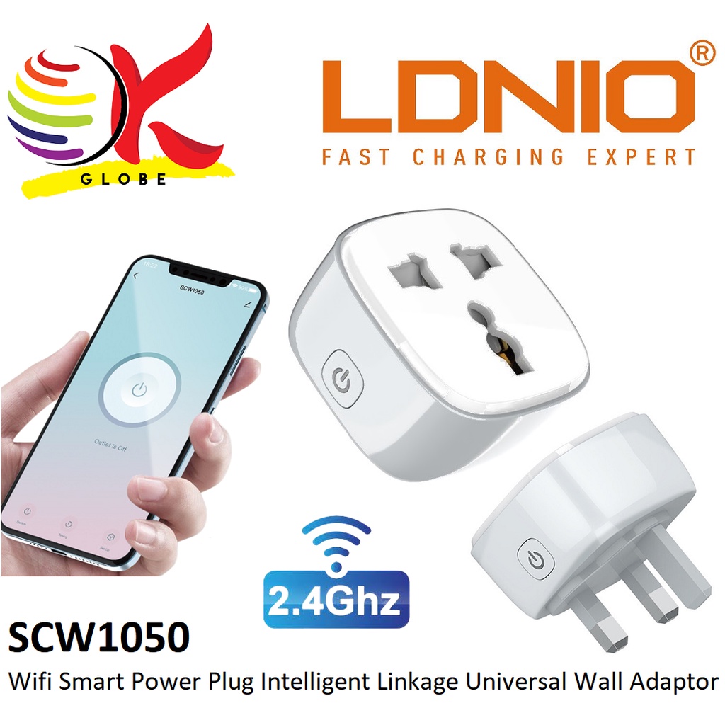 LDNIO SCW1050 WI-FI SMART POWER PLUG INTELLIGENT LINKAGE UNIVERSAL WALL ...