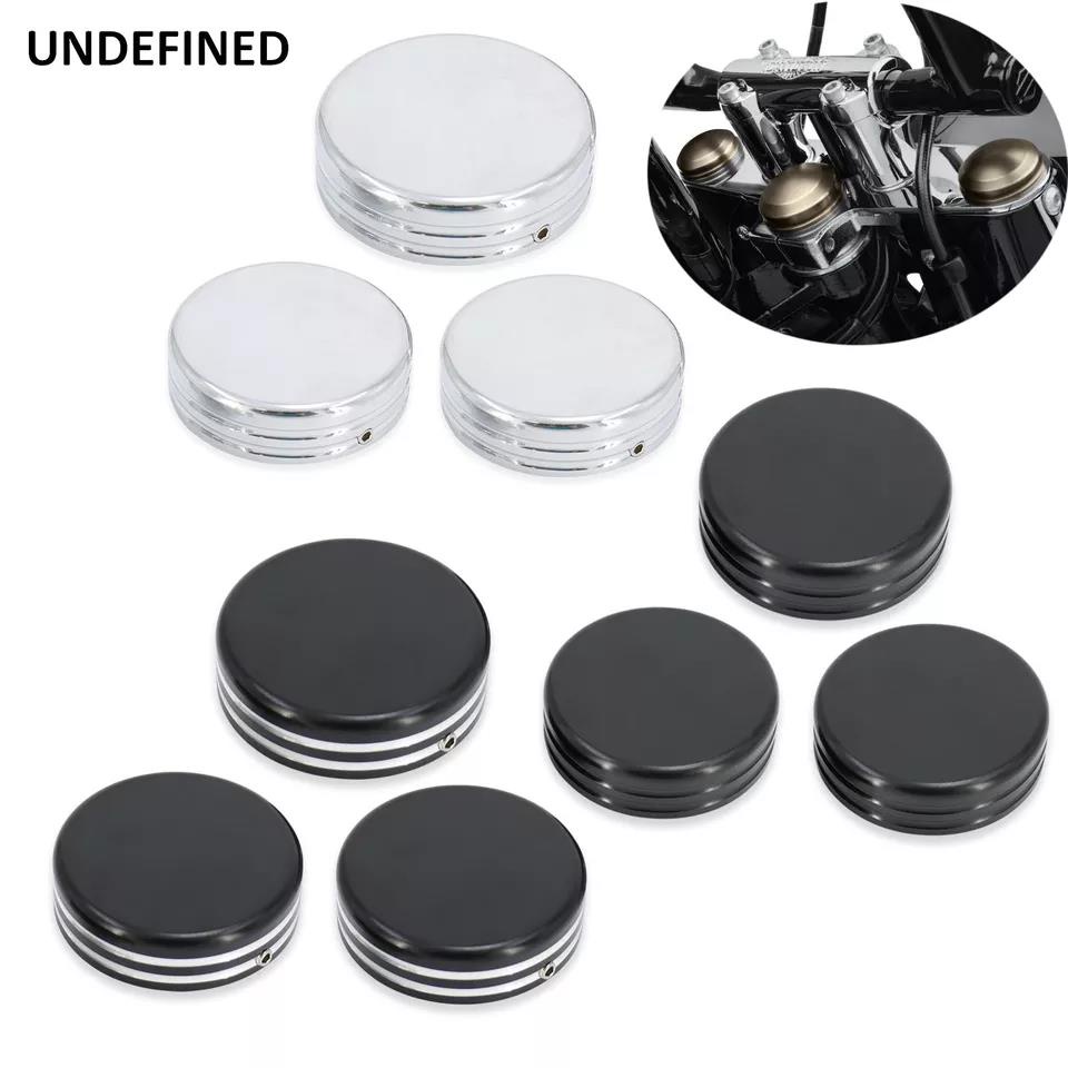 Motorcycle Upper Fork Stem Covers Nut Caps for Harley Dyna 2006-2017 ...