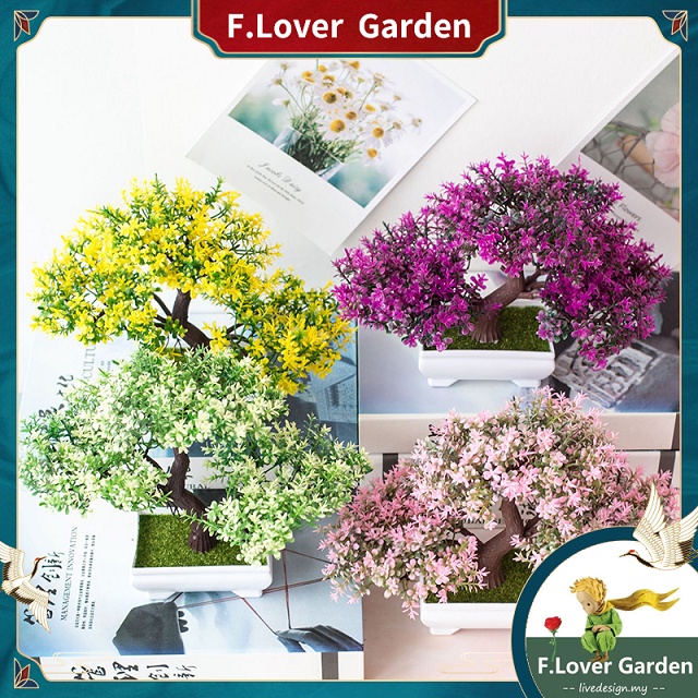 ⭐ Hot selling ⭐ Artificial Bonsai Fake Potted Pine Tree Plant Bunga ...