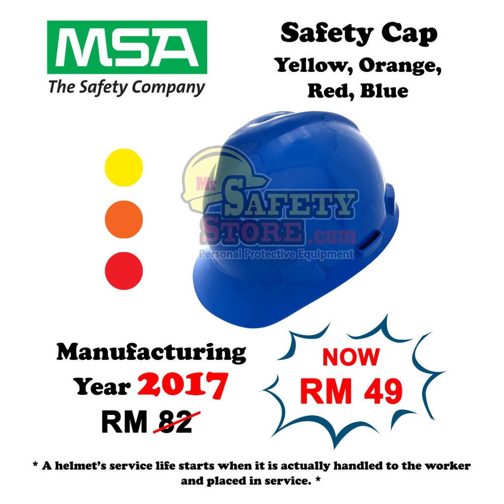 MSA US Safety Cap (Manufacturing Year 2017) | Shopee Malaysia