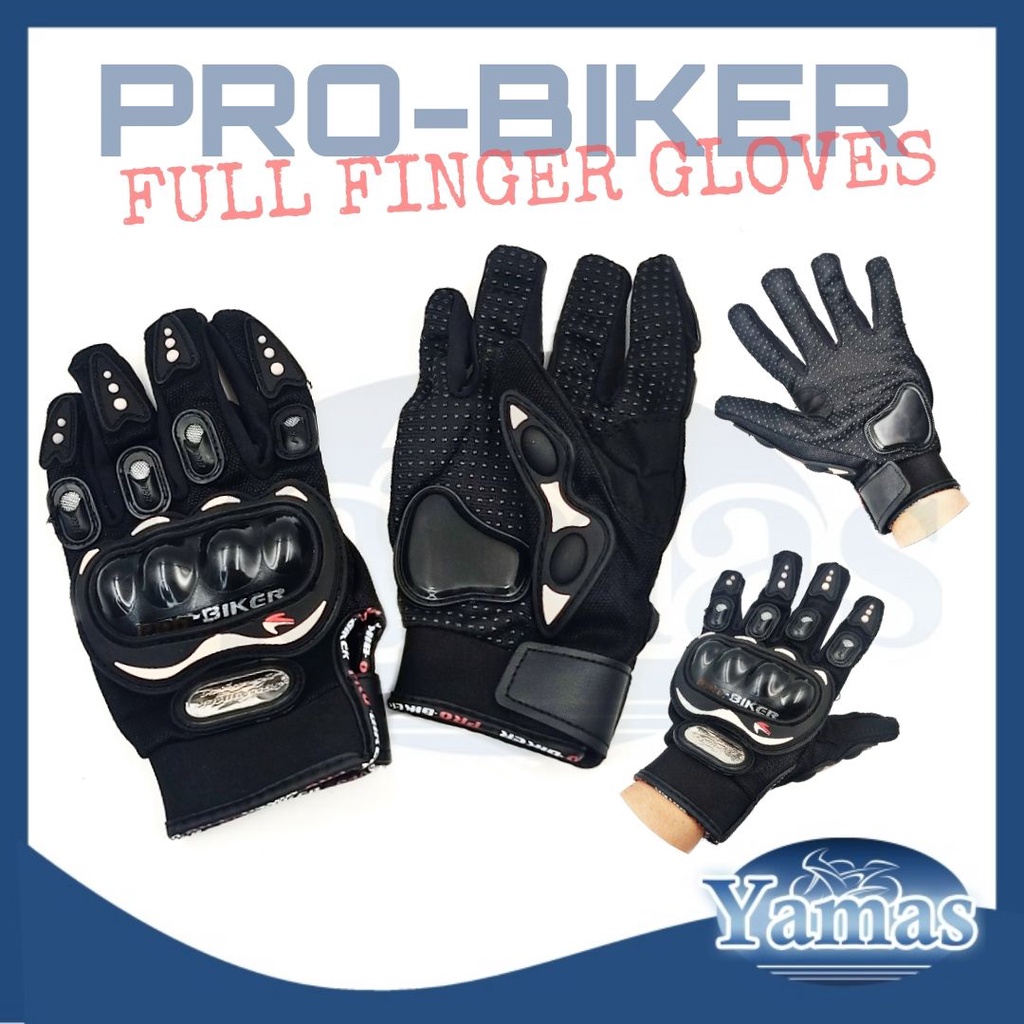 Pro-Biker Bike Motorcycle Motorbike Racing Full Finger Gloves | Shopee Malaysia