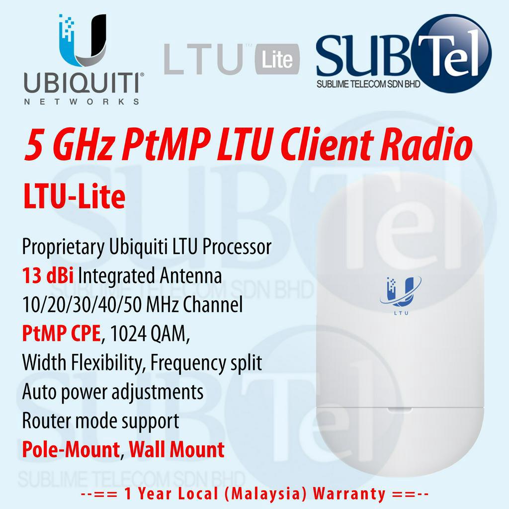 CLEARANCE Ubiquiti LTU-Lite LTU-LR LTU-PRO 5 GHz PtMP LTU Client Radio ...