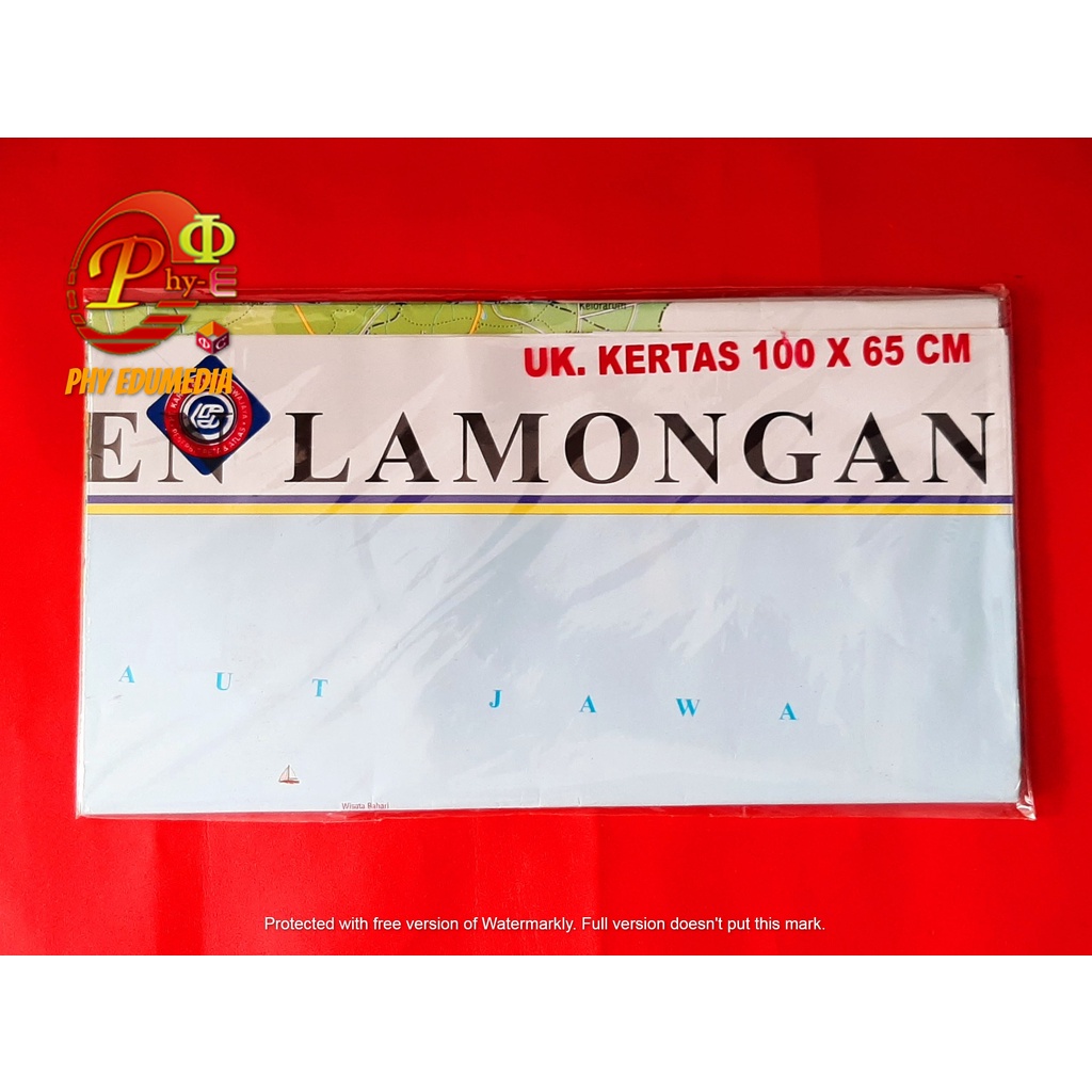 Lamongan Regency Folding Map / Lamongan Folded Regency Map | Shopee ...