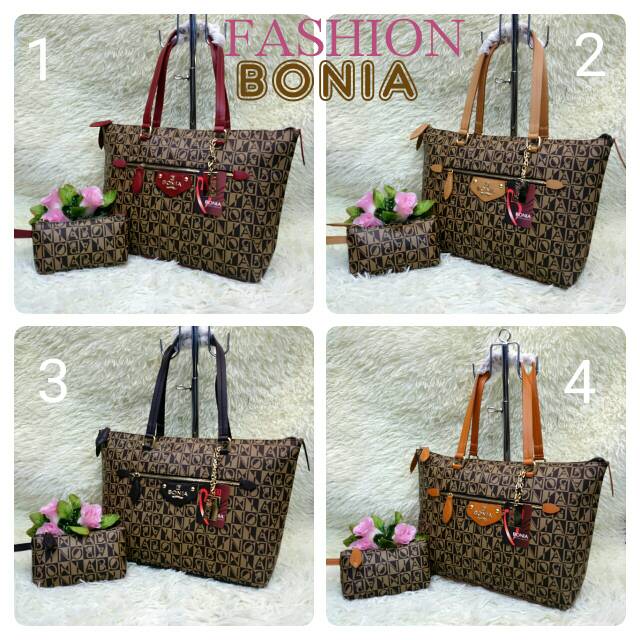 FASHION HANDBAG BONIA SET POUCH | Shopee Malaysia