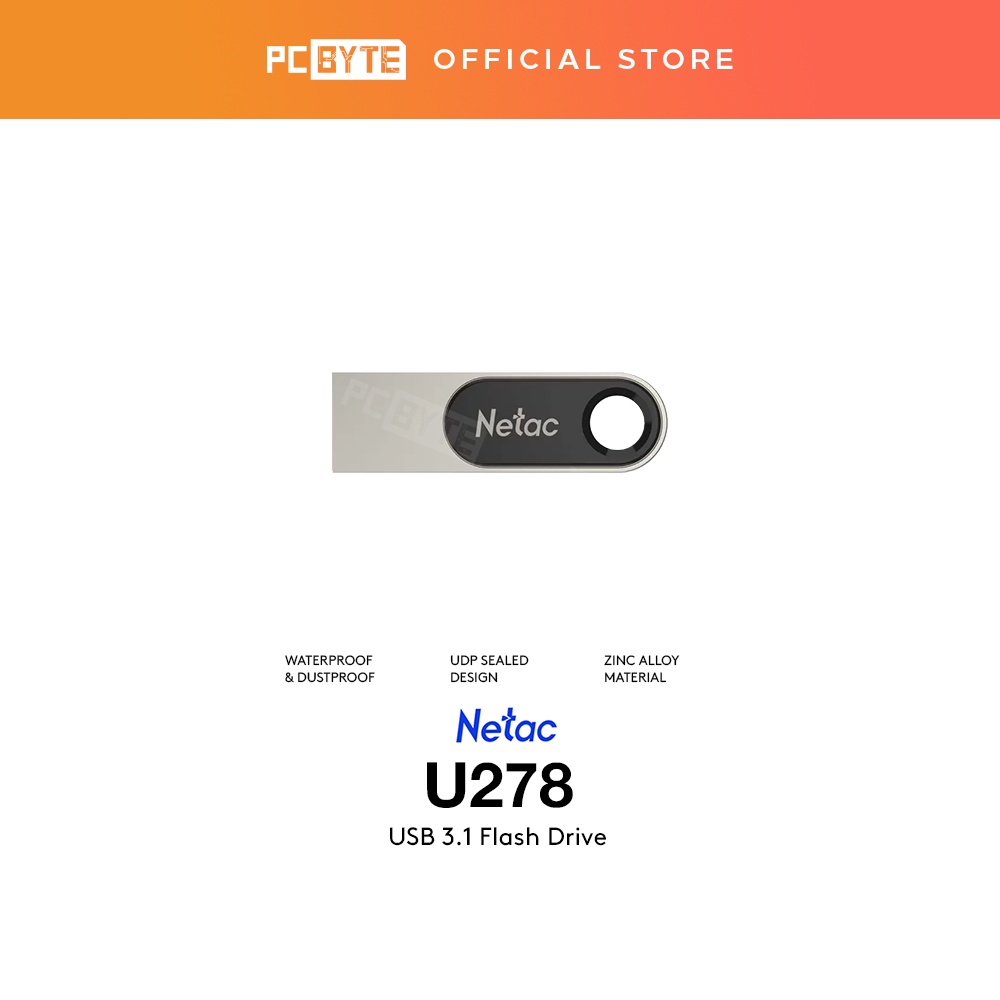 Netac U278 USB 3.1 Flash Drive - (32GB/64GB) | Shopee Malaysia