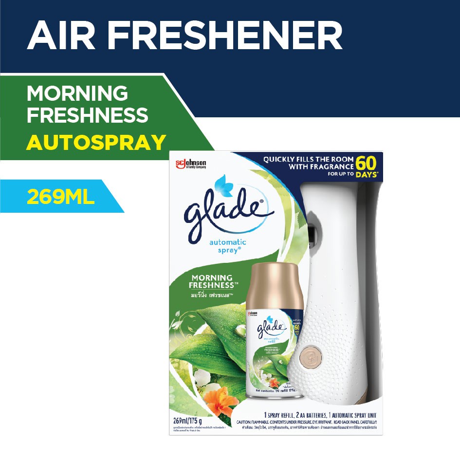 🔥🔥🔥Glade Autospray Morning Freshness Starter (269ml) 3in1 ( refill ...
