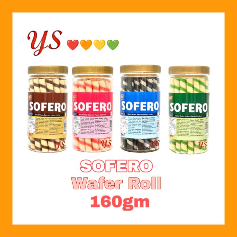 Sofero Wafer Stick 160g (4 Flavour) | Shopee Malaysia