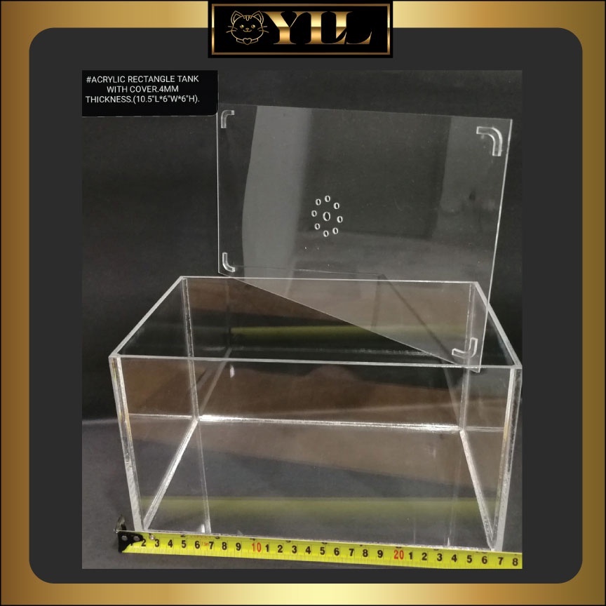 Acrylic Rectangular Aquarium Fish Tank 27cm x 15cm x 15cm | Shopee Malaysia