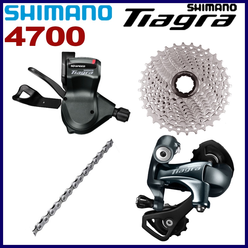 SHIMANO TIAGRA 4700 10 Speed Groupset SL-4700 Shifter Lever Road Rear ...