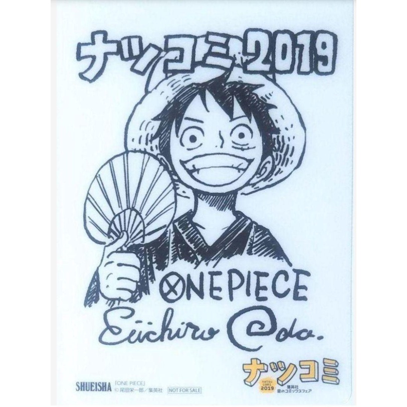 Eiichiro Oda Art Desk Pad Autographed One Piece Monkey D. Luffy Plastic ...
