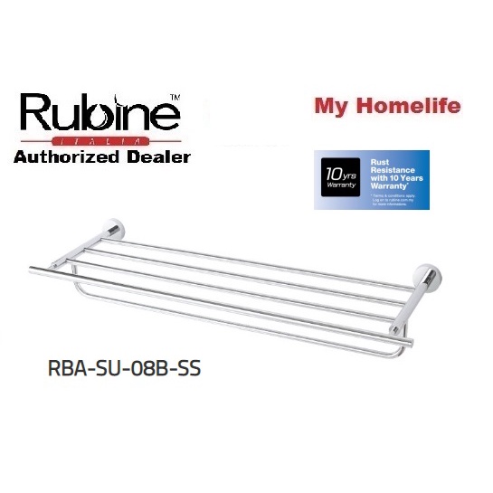 RUBINE RBA-SU-08B-SS DOUBLE TOWEL RACK BAR (NON RETURNABLE) | Shopee ...